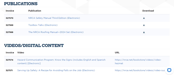 Downloading Digital Purchases - National Roofing Contractors Association